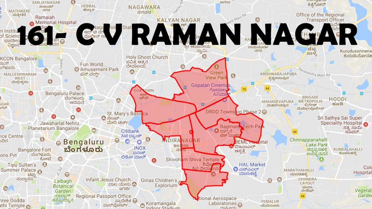 Info for voters of CV Raman Nagar Constituency- MLA, candidates, voting ...
