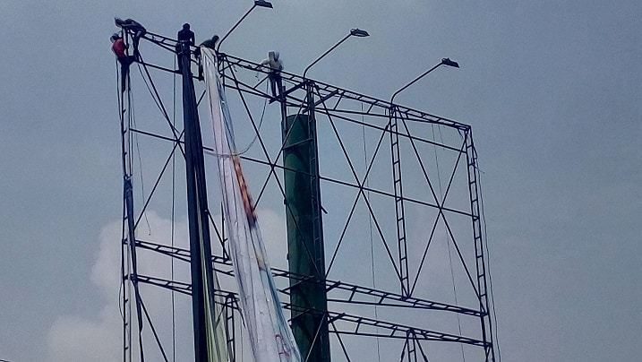 Hoardings destroying trees - Citizen Matters