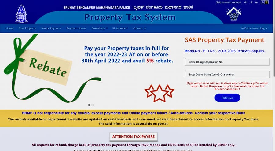 Step by step guide to paying BBMP property tax for 2022-23 - Citizen ...