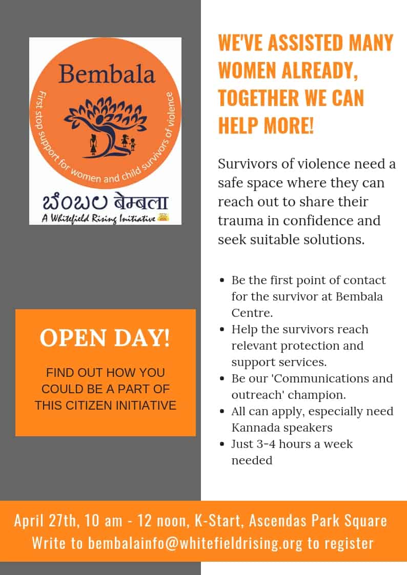 Whitefield Rising BEMBALA Open House - Citizen Matters