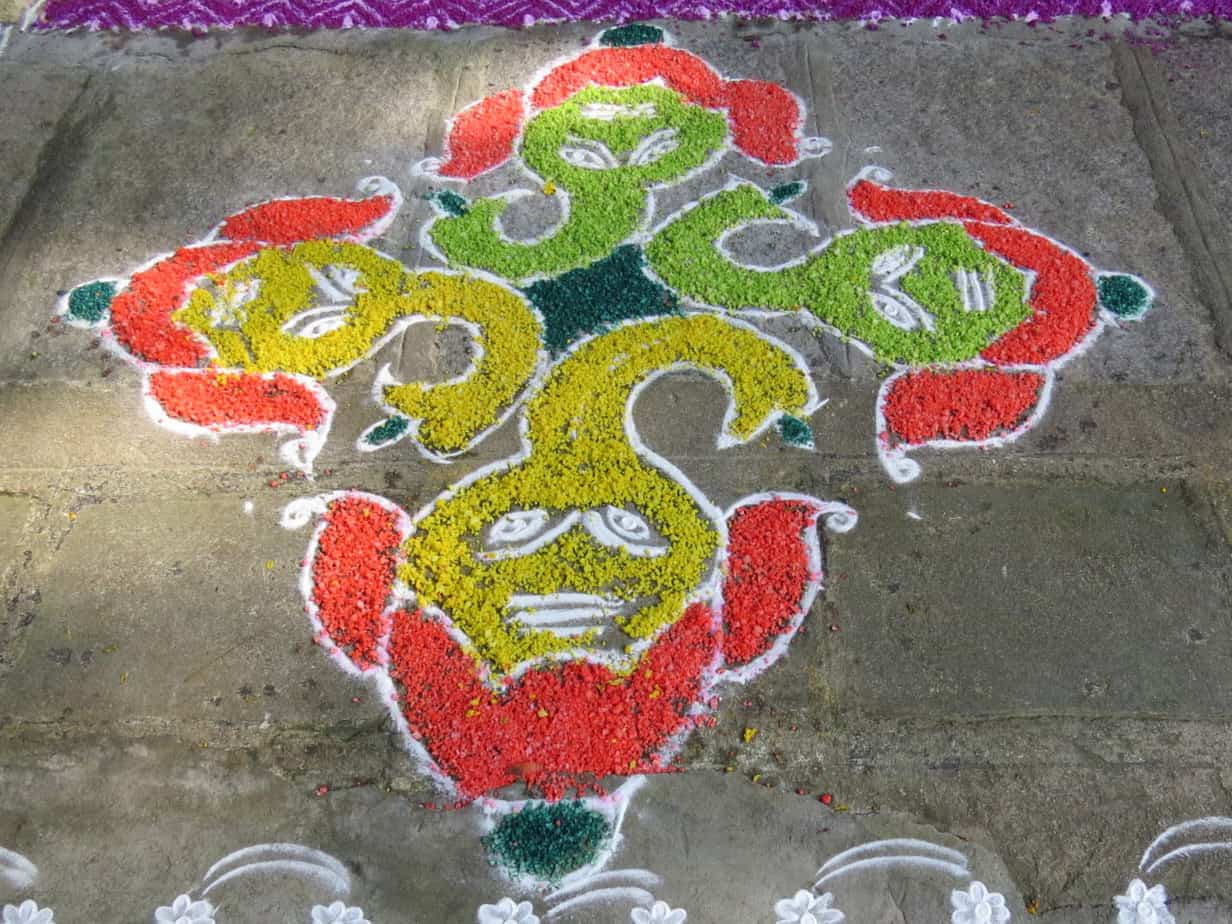 Rangoli on Ganesha Chathurthi