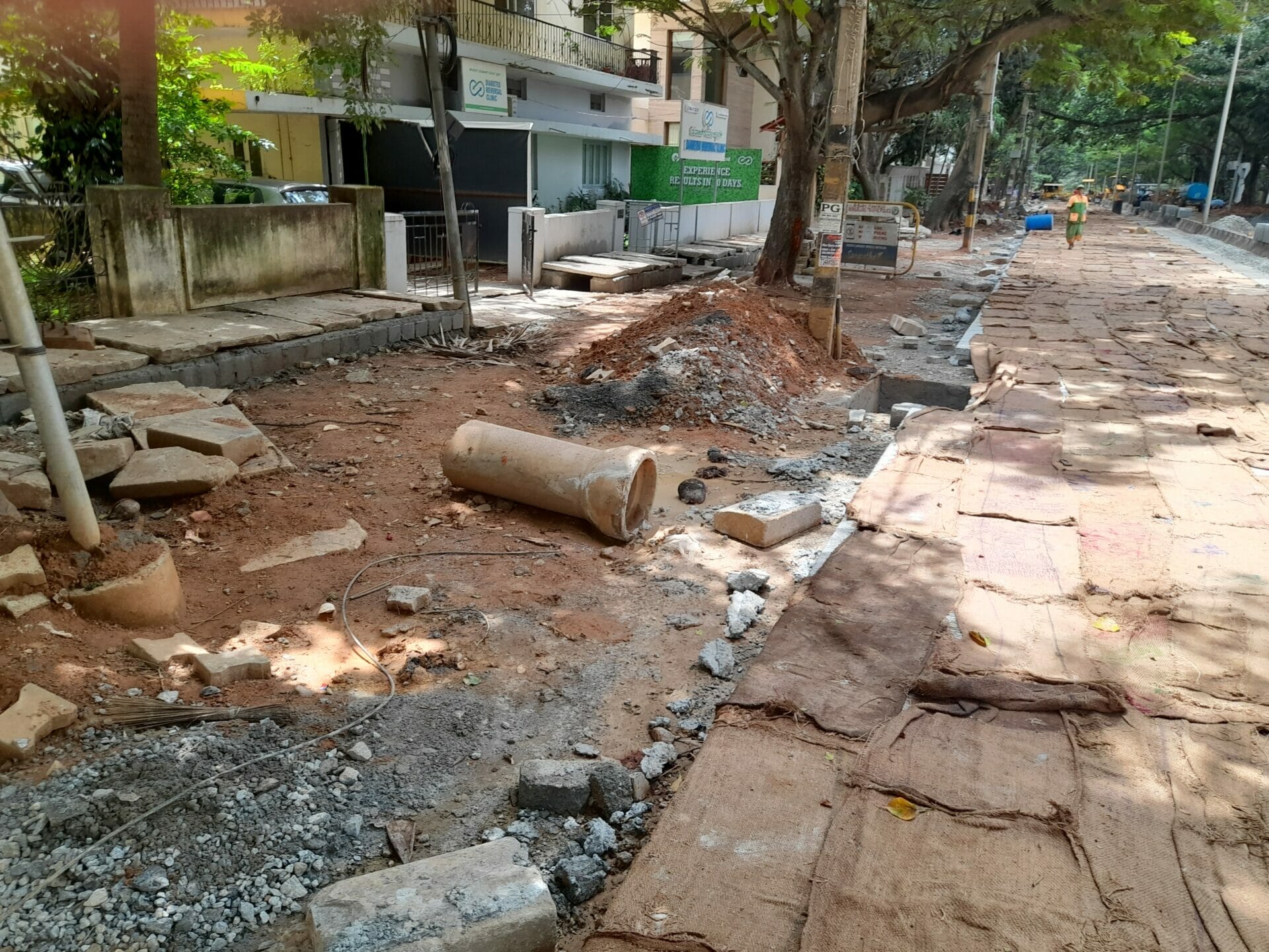 White topping work enforces a lockdown worse than pandemic times ...