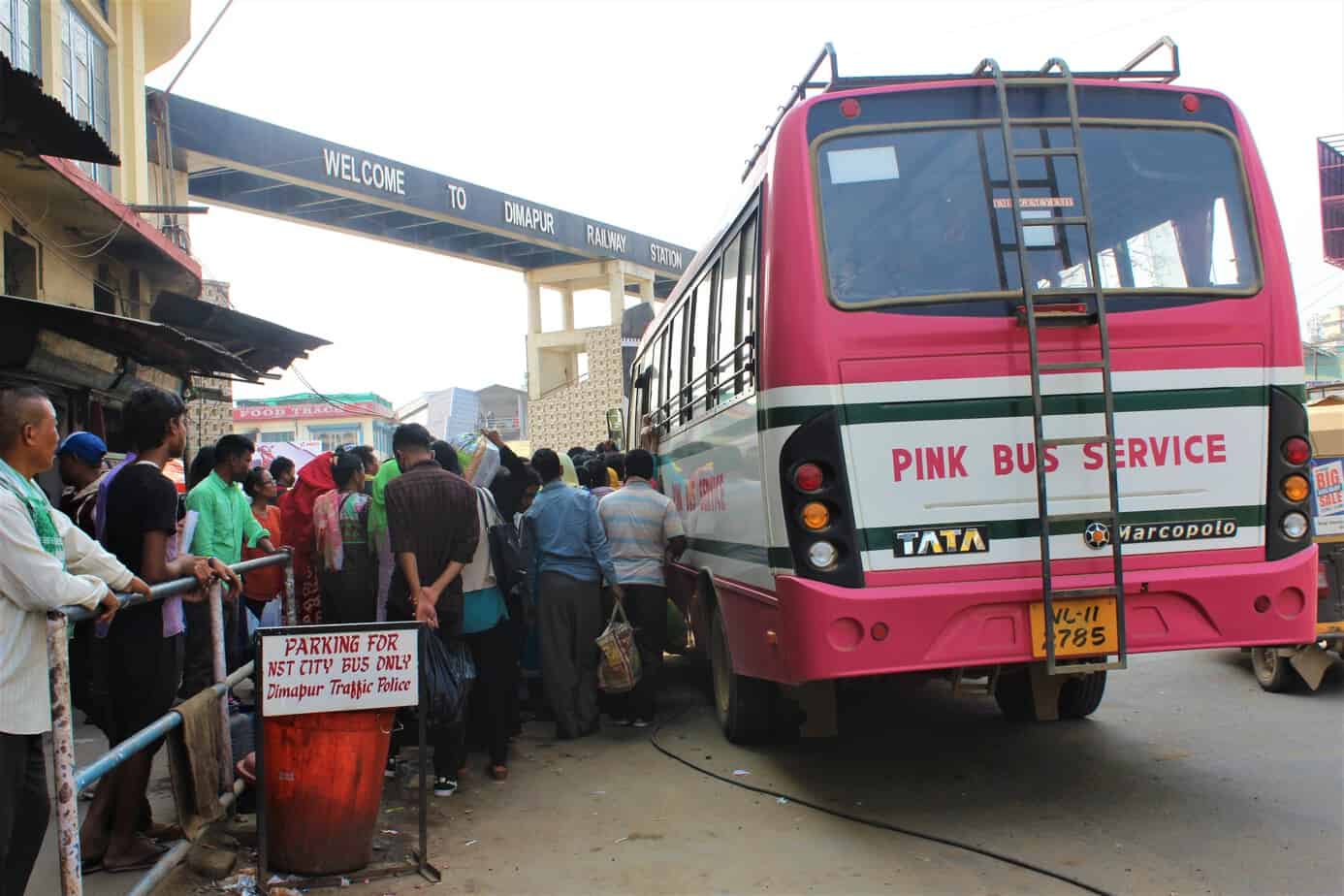 Lip service for women commuters: The tale of Dimapur's 'Pink Bus ...