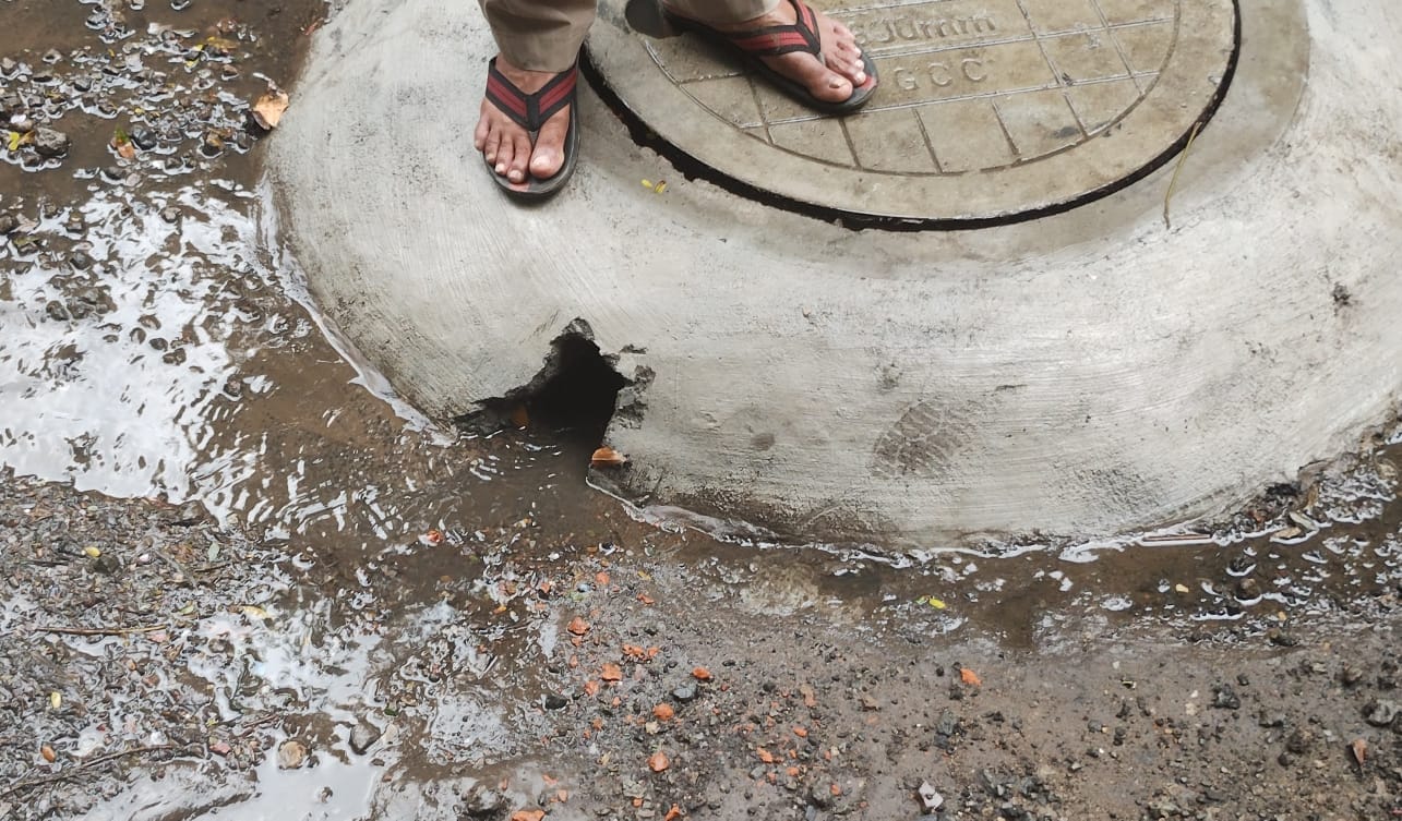 Raised manhole covers a safety hazard for commuters in Chennai ...