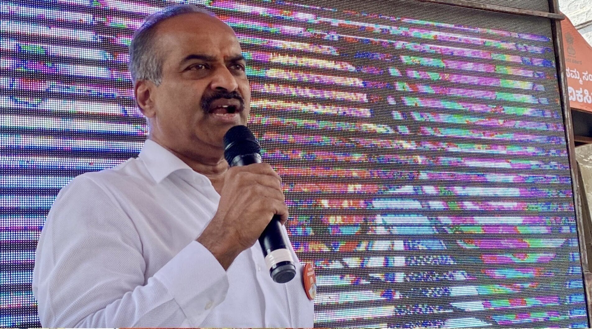 Watch: What MP P C Mohan told Bellandur residents during his campaign ...