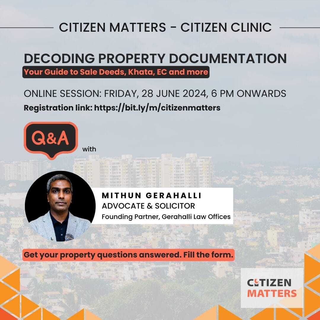 Bengaluru Citizen Clinic: Decoding property documentation - Citizen Matters