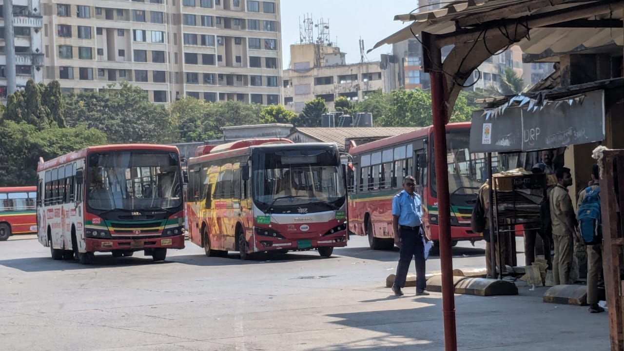 The condition of BEST buses providing public transport in Mumbai